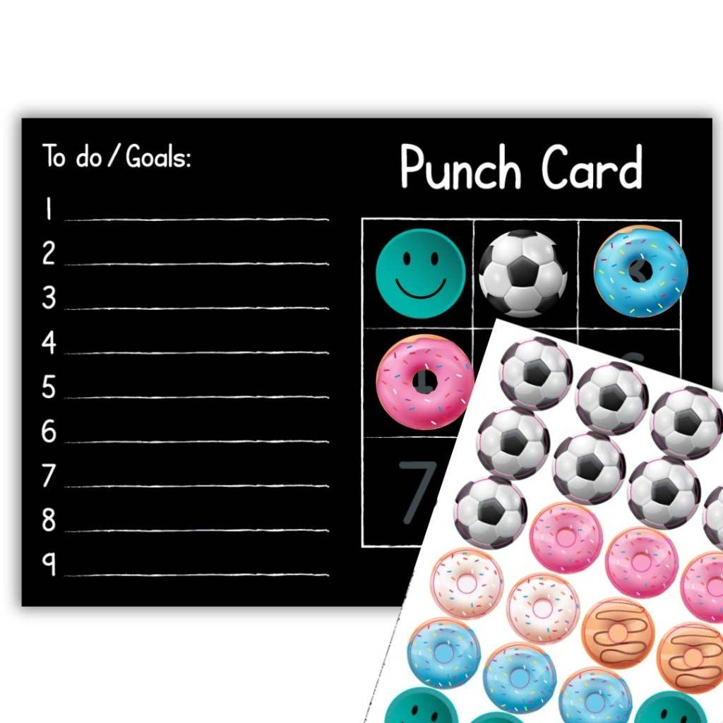 Magnetic Punch Card | Reusable Goal & Reward Chart for Kids | Self Care ...