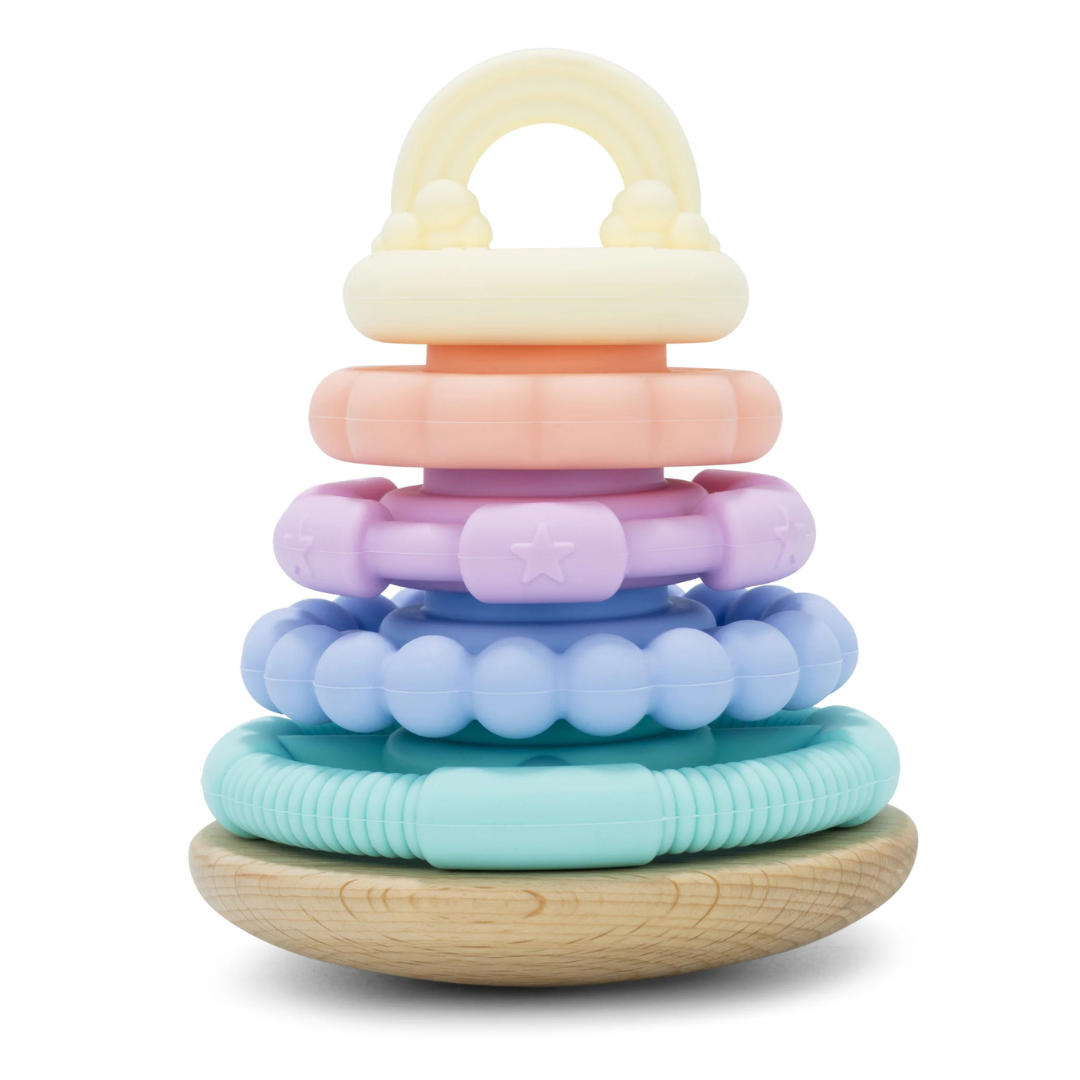 Jellystone Rainbow Wobble Stacker | Baby Teething Toy | Fine Motor – The Sensory Sloth