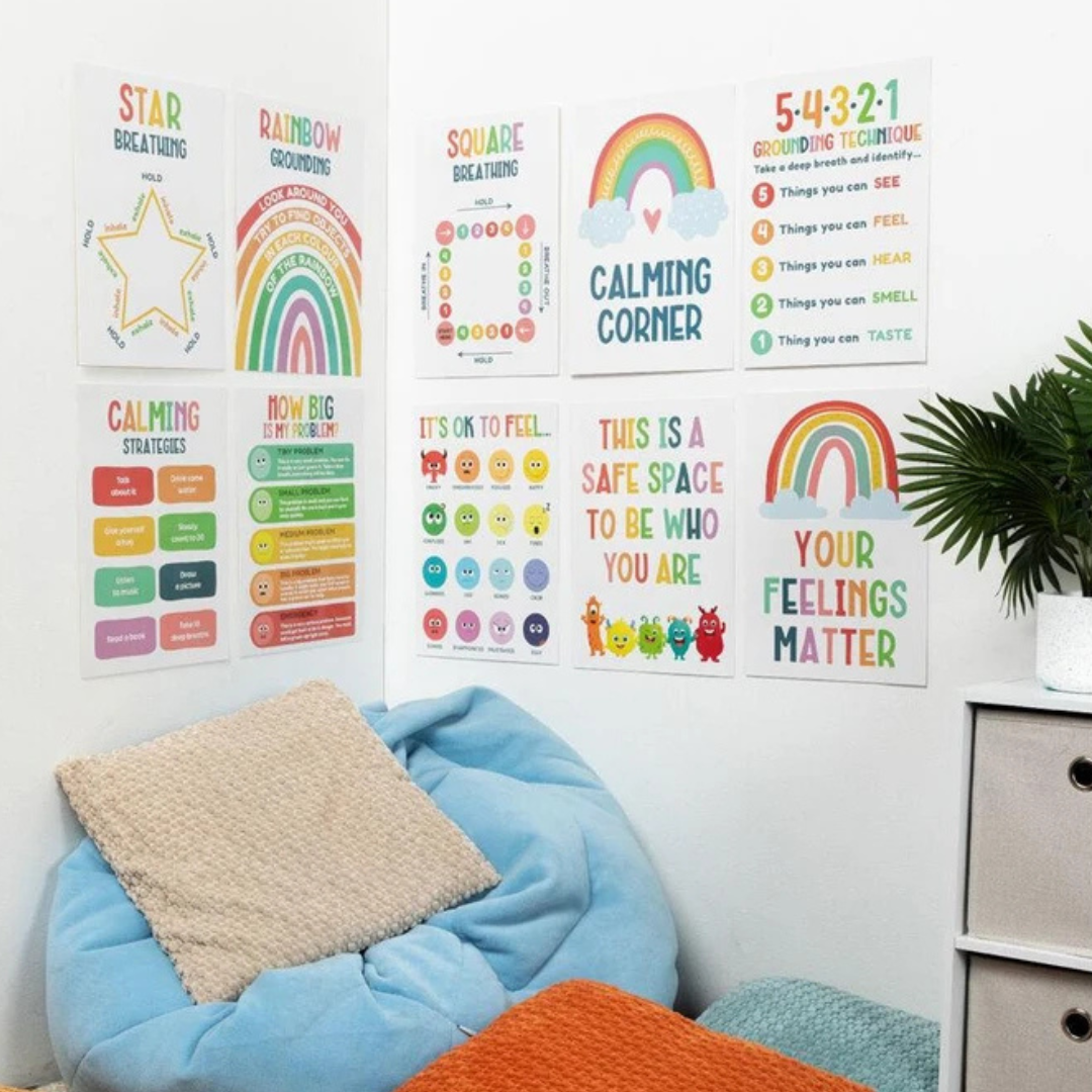 Calming Corner Posters | Emotional Regulation Visual Supports (Set of ...