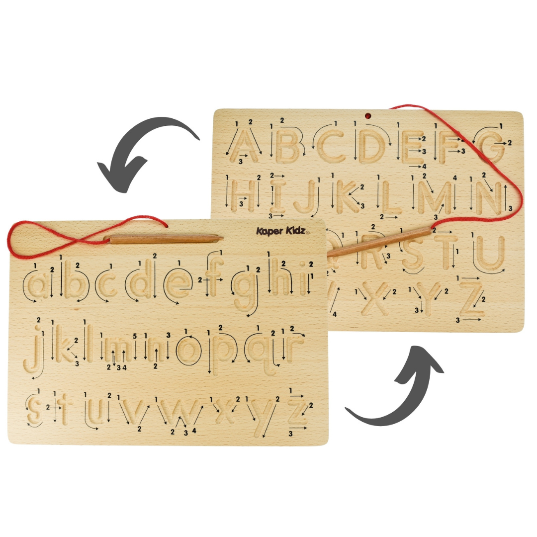 Alphabet Tracing Board | Upper & Lower Case | Fine Motor Skills School ...