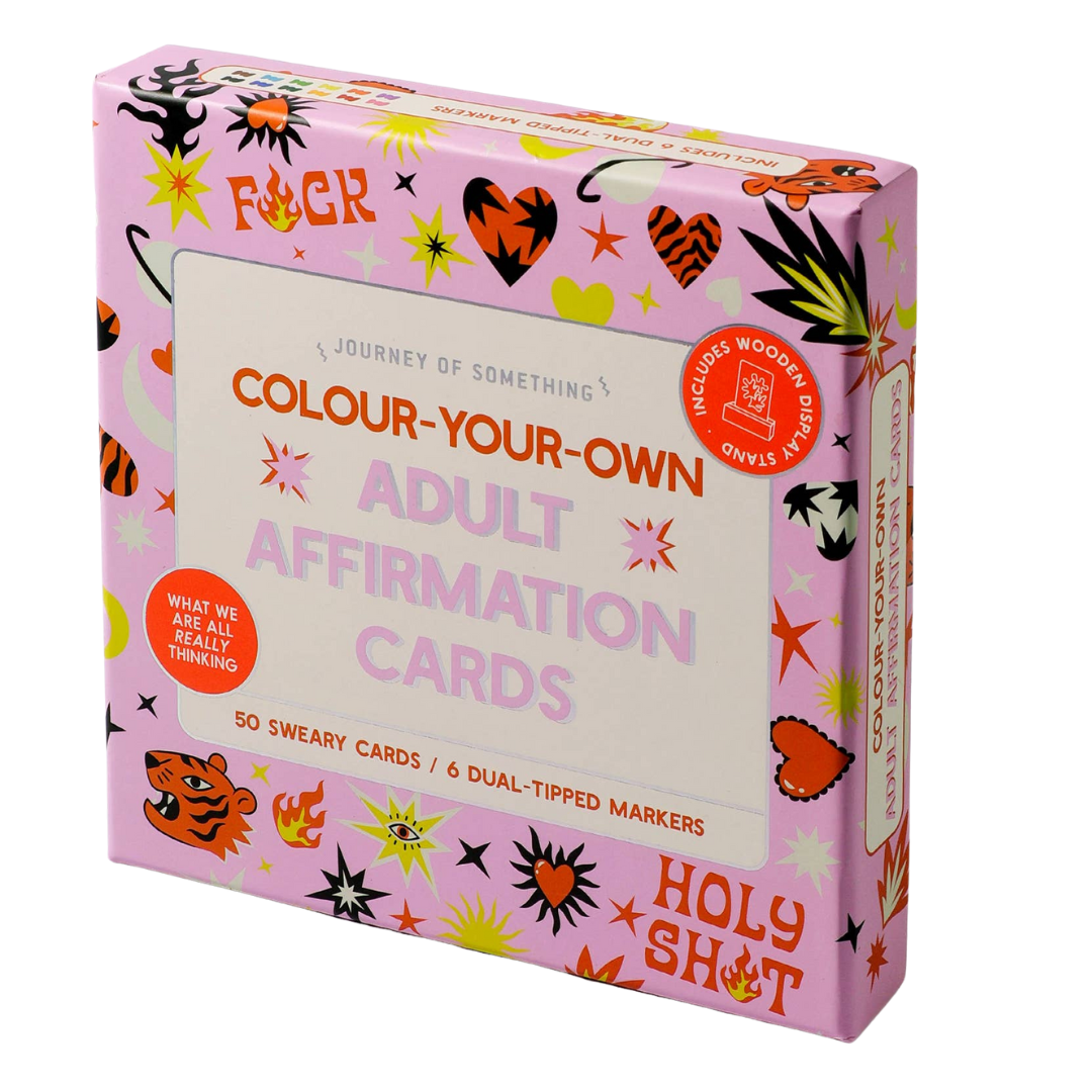 Colour Your Own Adult Affirmation Cards | Sweary Edition – The Sensory ...
