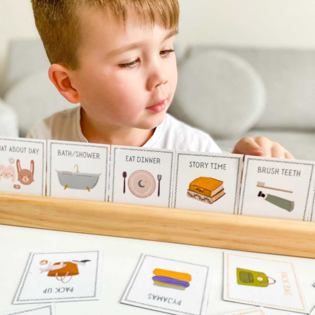 Magnetic Routine Cards for Kids | Childrens Morning Routine Helper ...