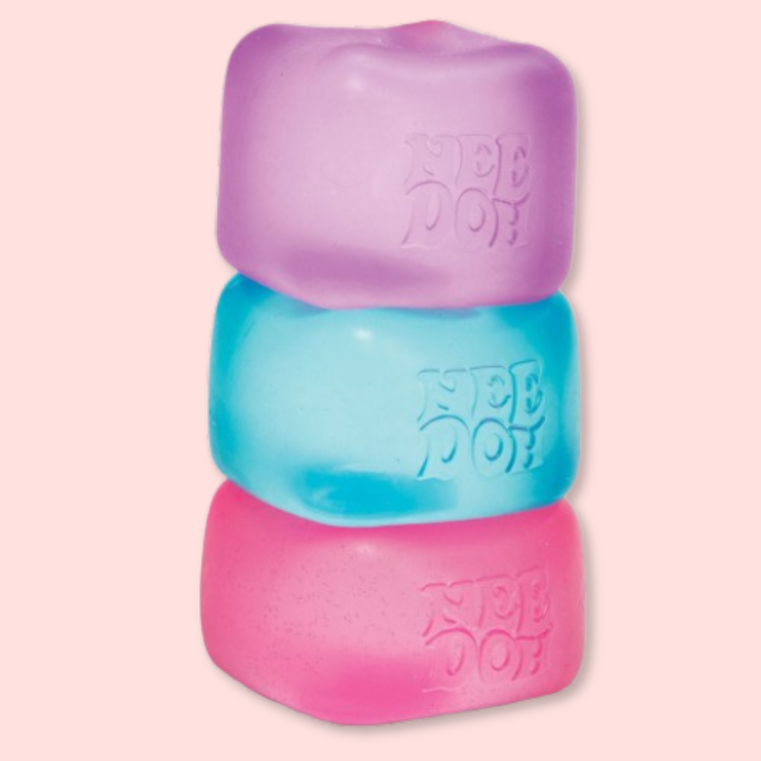 NeeDoh NICE Cube | Sensory Jelly Fidget Toy |Super Squeeze Stress Ball ...