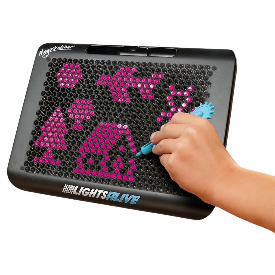 Megasketcher Lights Alive – Light Up Creativity | Drawing Board Tomy ...