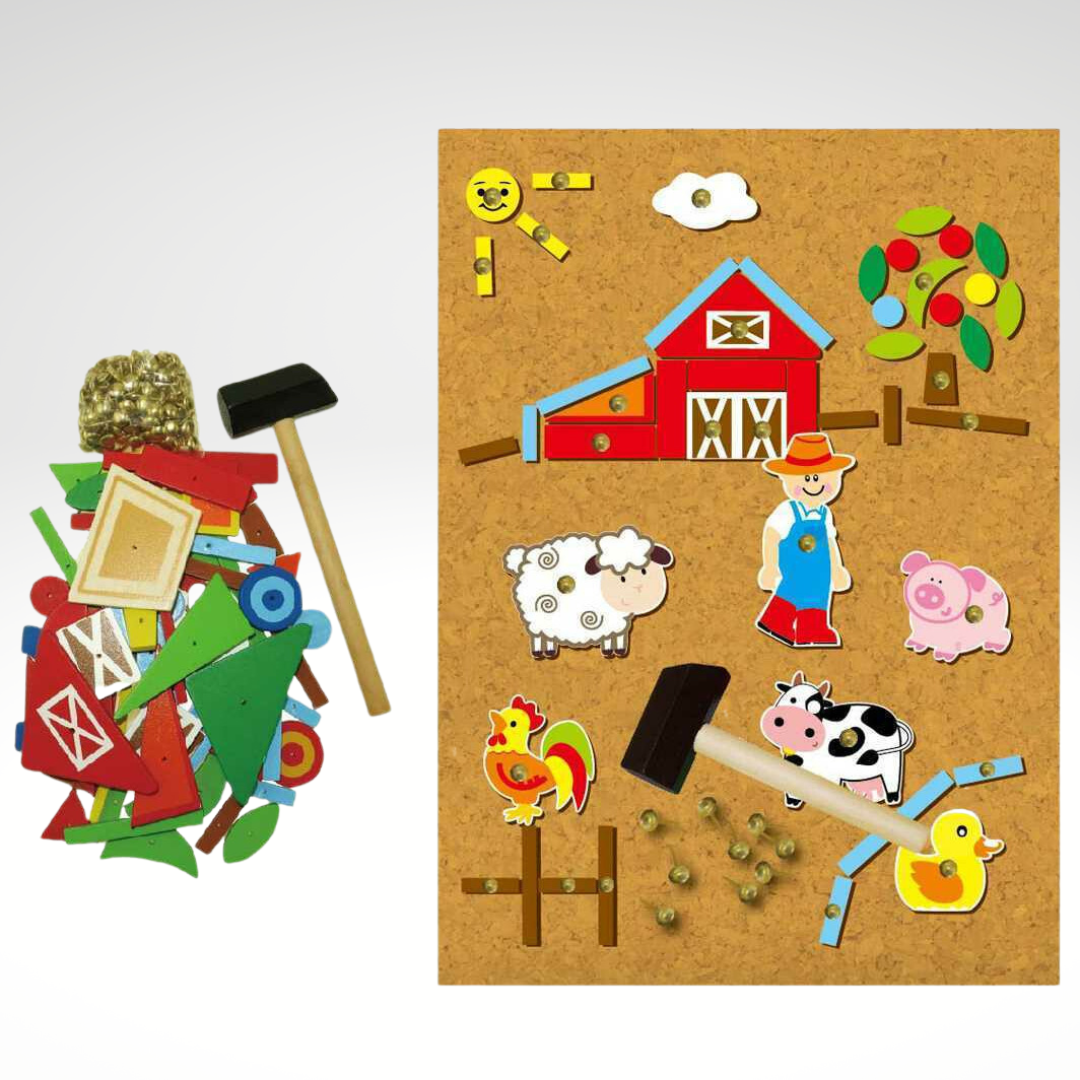 Sensory Farm Tap a Shape Game | Wooden Puzzles for Kids | Puzzles – The ...