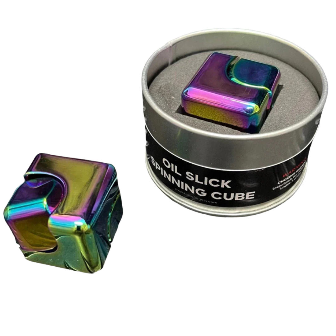 Kaiko Spinning Cube Fidget | Oil Slick Edition – The Sensory Sloth