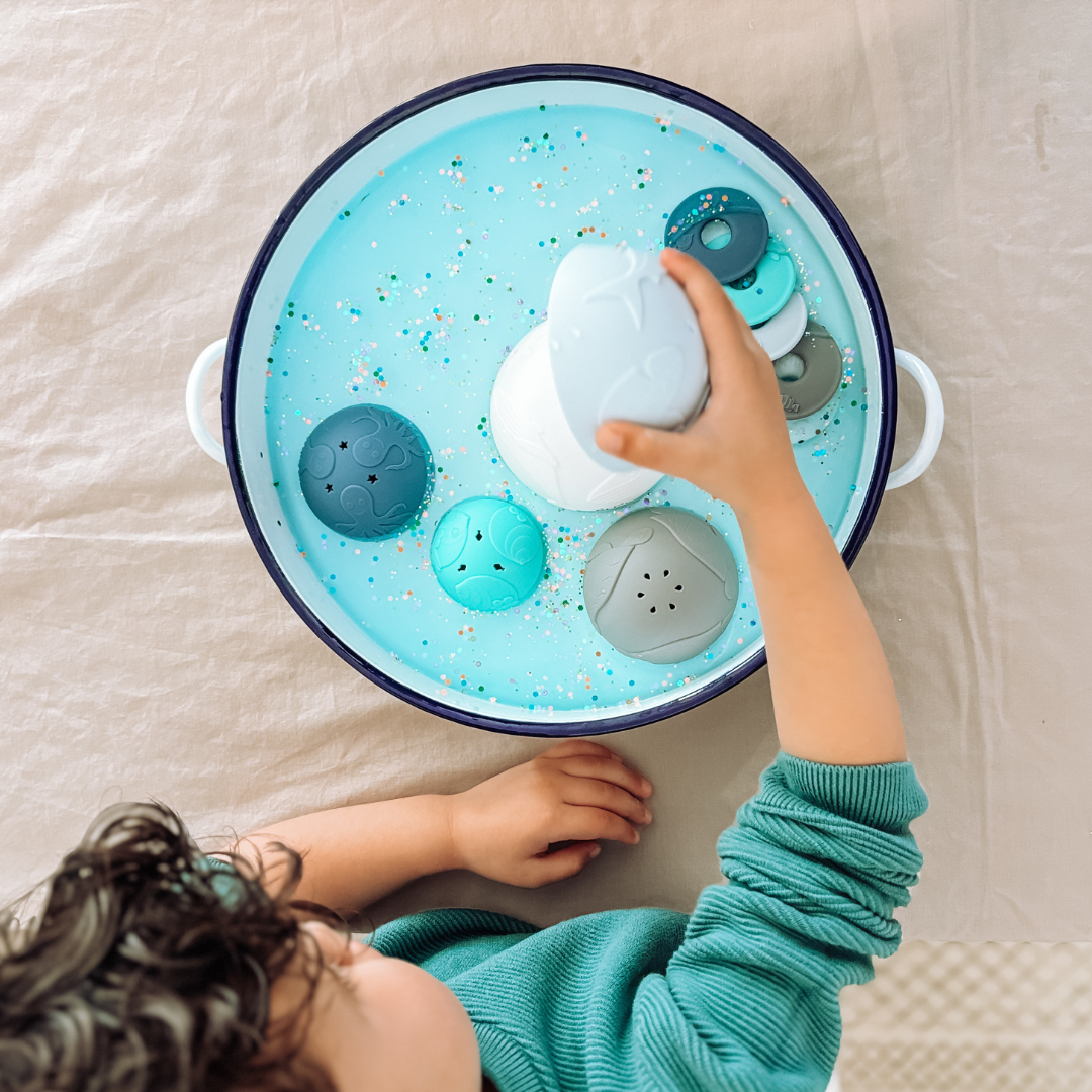 Jellystone Sensory Play Ocean Stacking Cups| Messy Play Fine Motor Toy ...