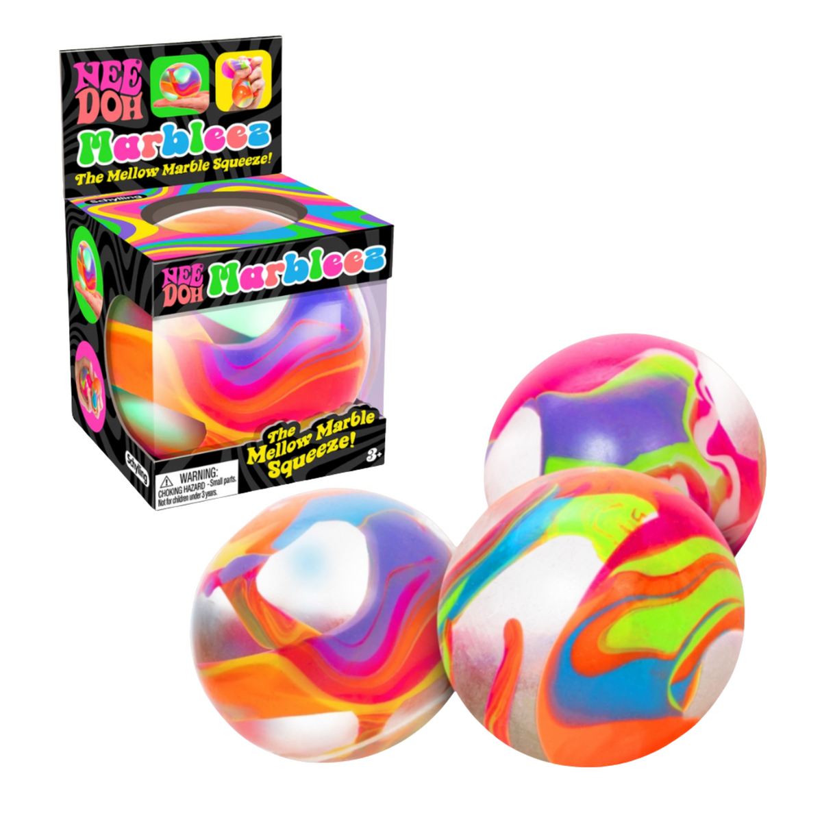NeeDoh Marbleez | Sensory Jelly Fidget Toy | Super Squeeze Stress Ball ...