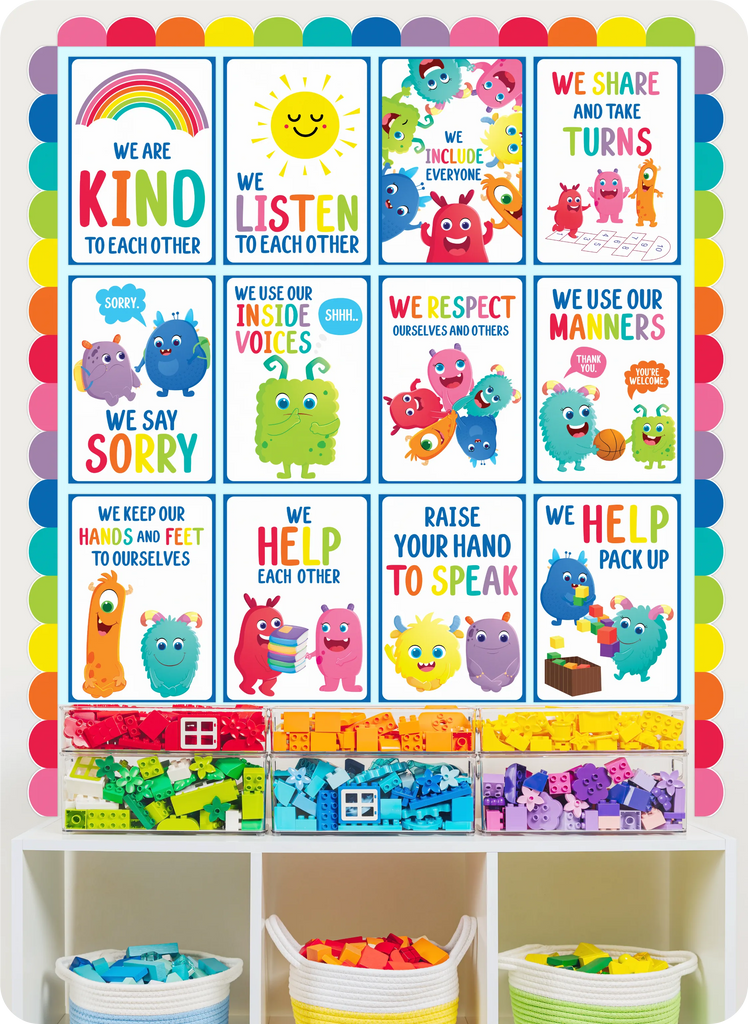 Positive Rules Posters | For School & Home (Set of 12) – The Sensory Sloth