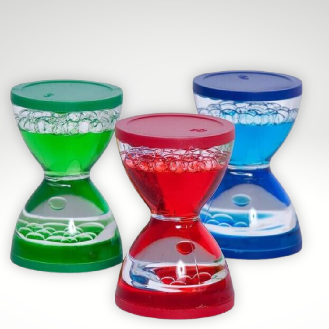 Mini Hourglass Sensory Liquid Drip Timer |Sensory Toy store Australia ...
